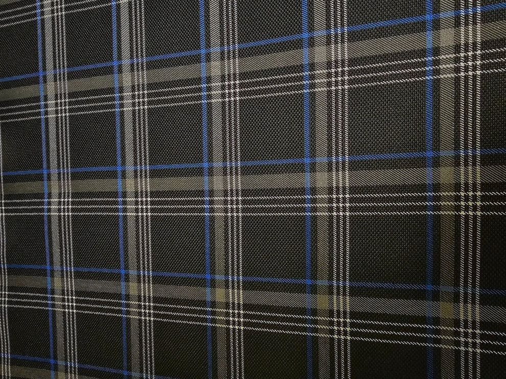 GTI Blue Plaid Car Upholstery Fabric - VW Golf MK7 - Foam – Automotive ...